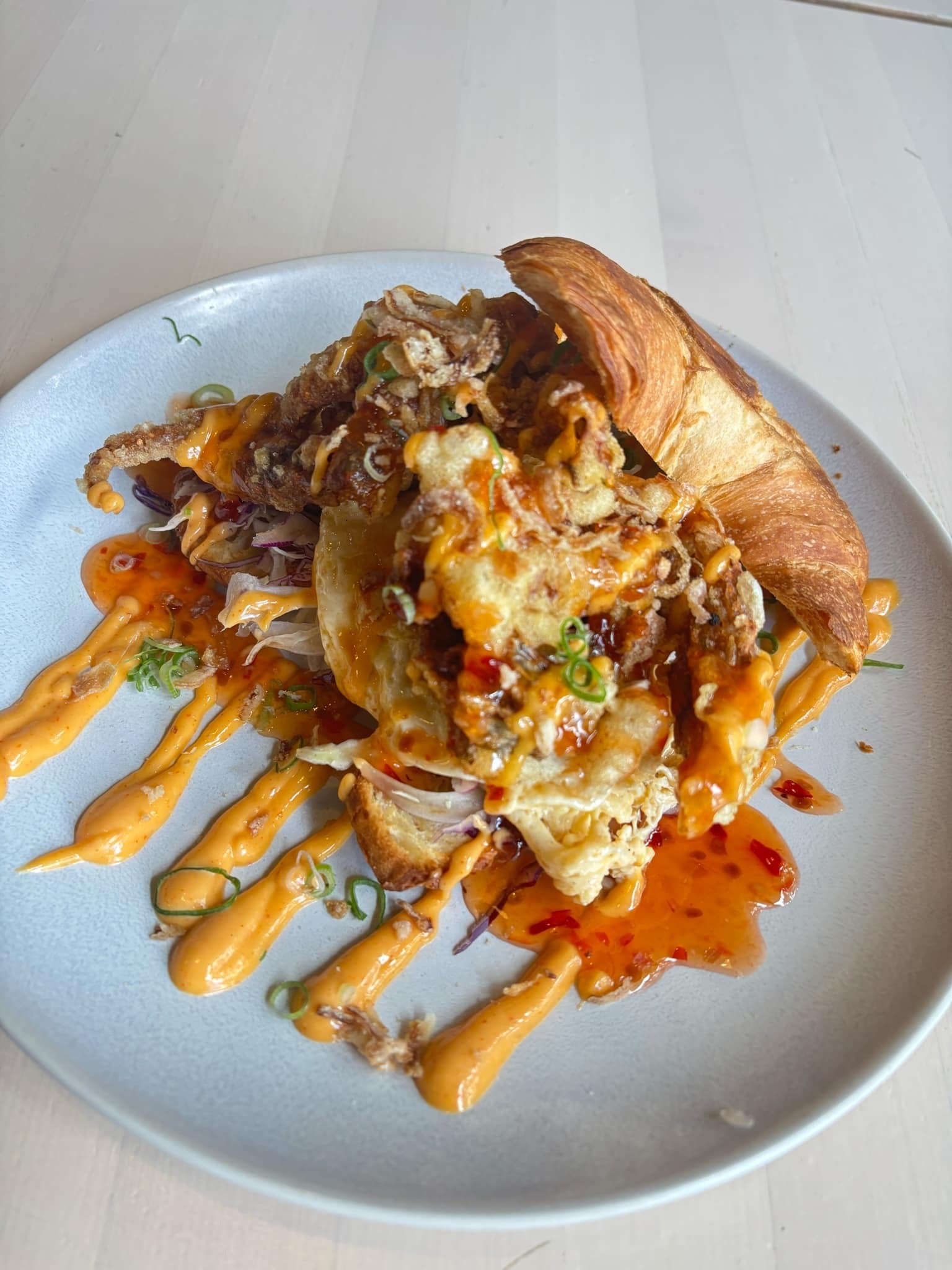 Soft-shell Crab Croissant | Little Piggy Cafe